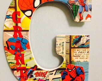 Spiderman letters | Etsy