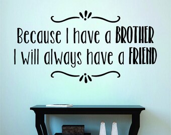 Brother wall decals | Etsy