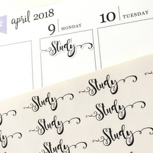 Study stickers | Etsy
