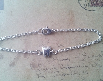 Human Tooth Bracelet with three fangs by Defy / Adjustable