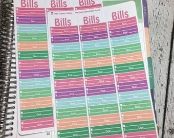 Monthly bills | Etsy