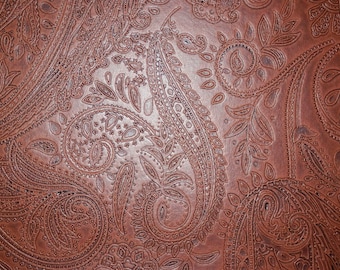 Brown paisley fabric | Etsy