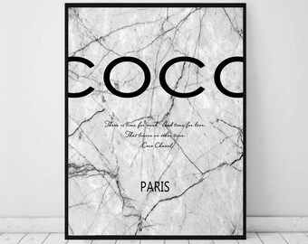 Coco chanel poster | Etsy