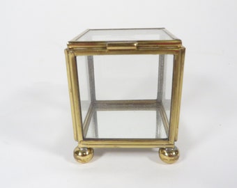 Vintage glass box | Etsy