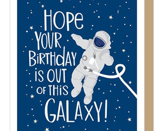 Astronaut card | Etsy