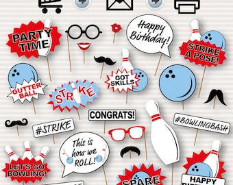 30th Birthday Party Printable Photo Booth Props Pink