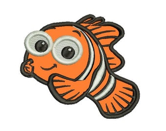 Nemo embroidery | Etsy