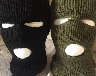 Black ski mask | Etsy