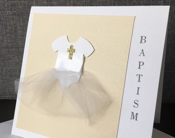 Baptism card | Etsy
