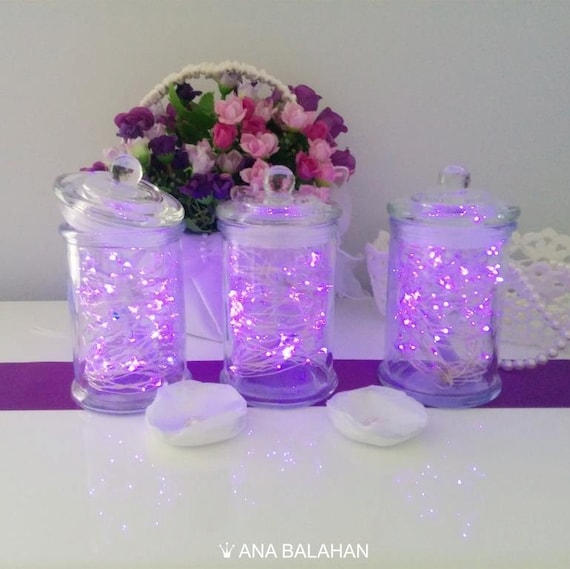 LED fairy lights Centerpiece Wedding table centerpiece