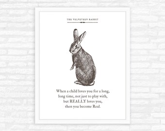 Rabbit print | Etsy
