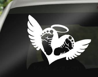Angel wing decal | Etsy