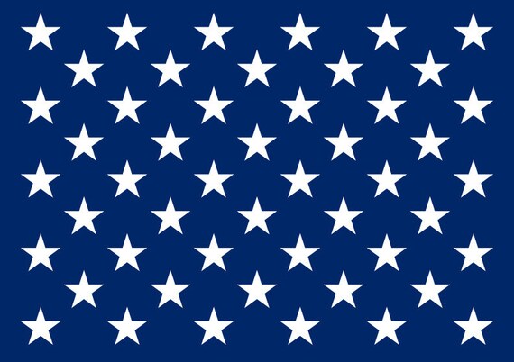 Fifty Stars Stencil Reusable