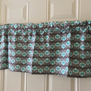 Mint green valance | Etsy
