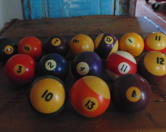 Vintage pool balls | Etsy