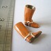 Pair of Gents Boots for a 12th Dolls House Setting Dark