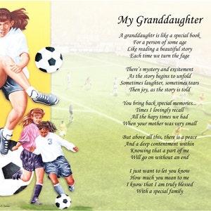 Granddaughter poem | Etsy