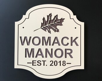 Custom outdoor name signs | Etsy