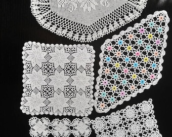 Square doilies | Etsy