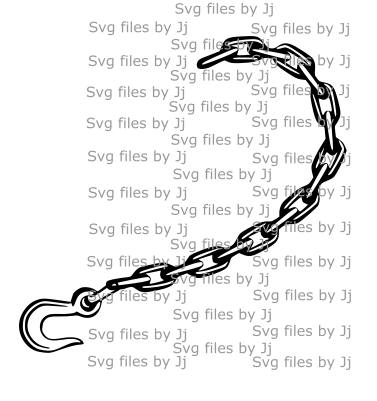 2 piece tow chain and hook