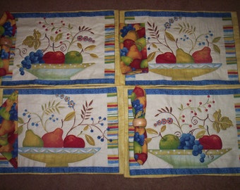 Fruit placemats | Etsy