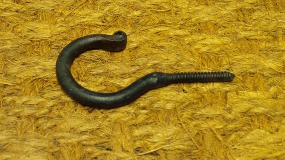 Large Hand Forged Screw-In Hook