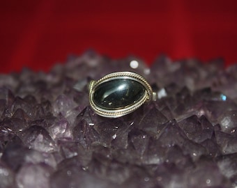 Hematite ring | Etsy
