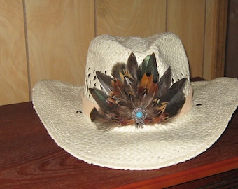 Cowboy hat feathers | Etsy