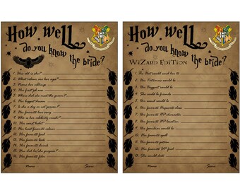 Printable bride game | Etsy