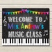 Music Teacher Classroom Door Sign Printable Classroom Decor