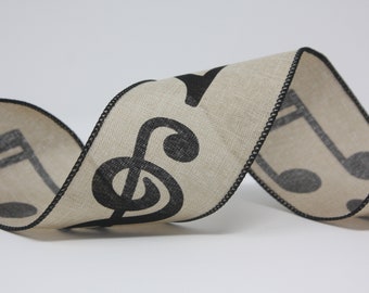 Music note ribbon | Etsy