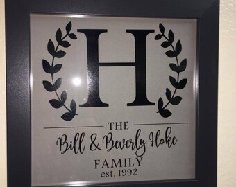 Family name plaque | Etsy