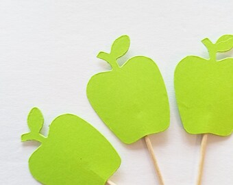 Apple cupcake topper | Etsy