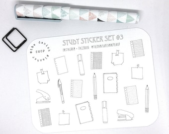 Study stickers | Etsy