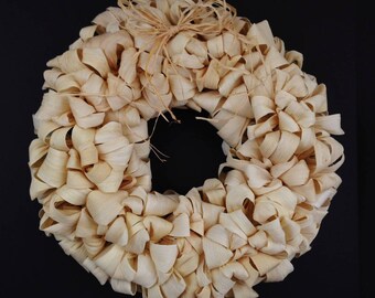 Corn husk wreath | Etsy