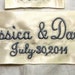 Personalized Wedding Dress Label with Name of Bride and Groom
