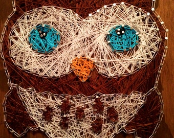 Owl string art | Etsy