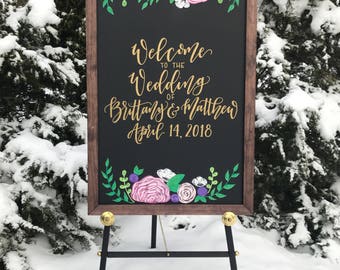 Flower chalkboard | Etsy