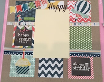 Birthday scrapbook | Etsy