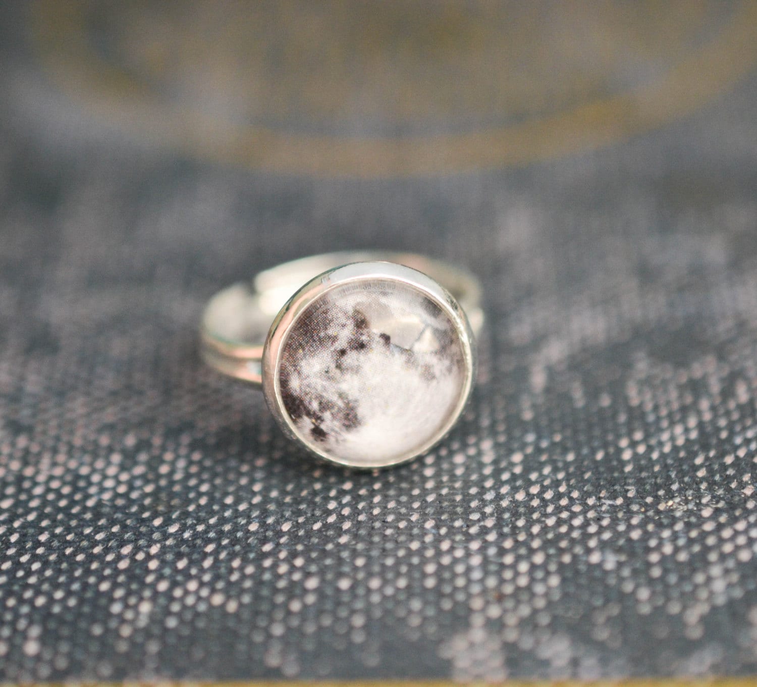 Full Moon Ring Moon Jewelry Galaxy Ring Space Ring Outer