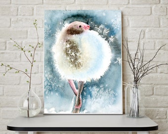 Field mouse painting | Etsy