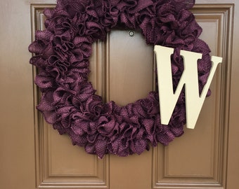 Initial wreath | Etsy