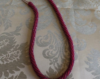 Beaded rope necklace | Etsy