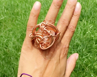 Large citrine ring | Etsy