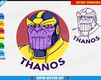 Avengers thanos svg | Etsy