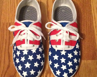 American flag shoes | Etsy
