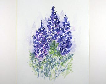 Lavender painting | Etsy