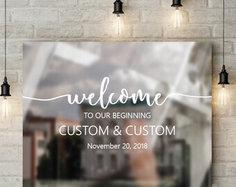Mirror welcome sign | Etsy