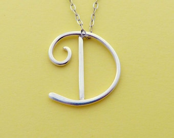 Letter d necklace | Etsy