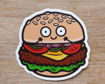Hamburger stickers | Etsy